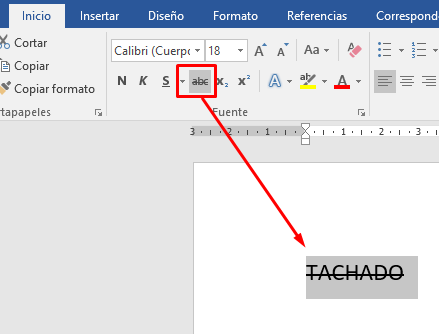 TACHADO :: fuentes word